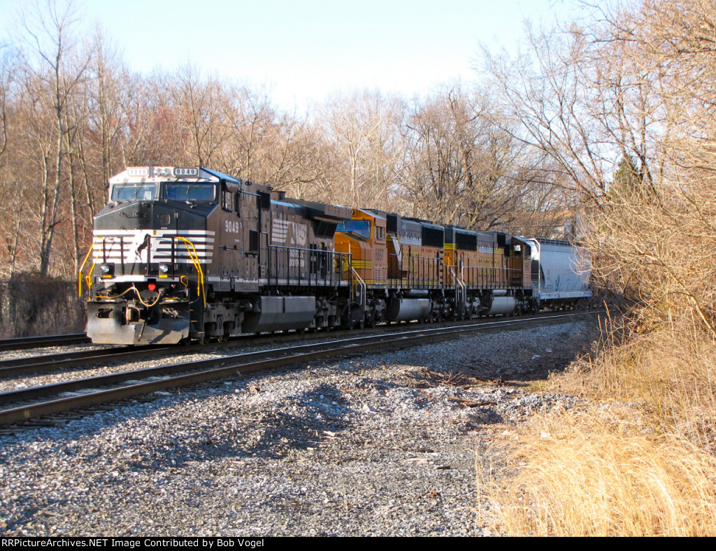 NS 9049; BNSF 8897 and 9963